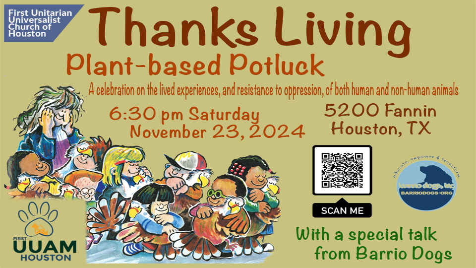 Thanks Living Plant-Based Potluck – UU Animal Ministry of Houston