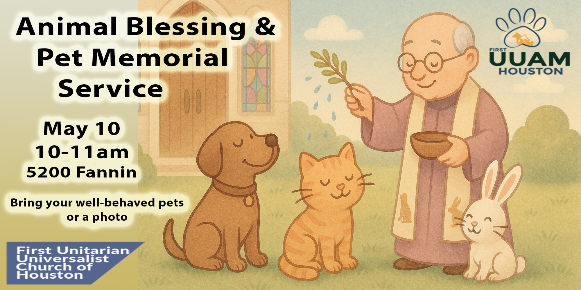 Animal Blessing and Pet Memorial Service – UU Animal Ministry of Houston